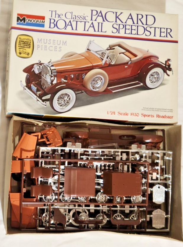 Monogram The Classic Packard Boattail Speedster 1930 Model Kit ...