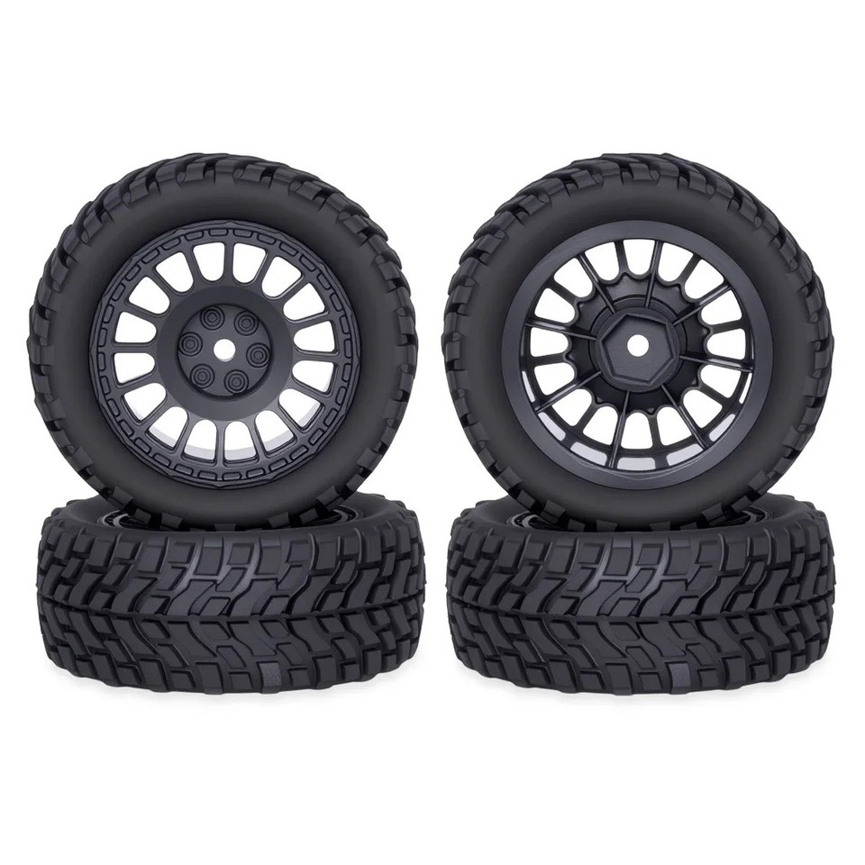 1.9inch Rubber Plastic Rally Tires 12mm Hex Hub for 1/12 1/14 1/10 RC ...
