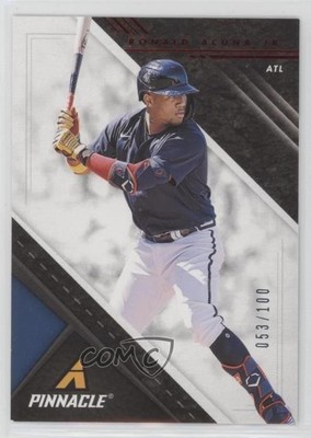 2021 Panini Chronicles Pinnacle Red /100 Ronald Acuna Jr #1 | eBay