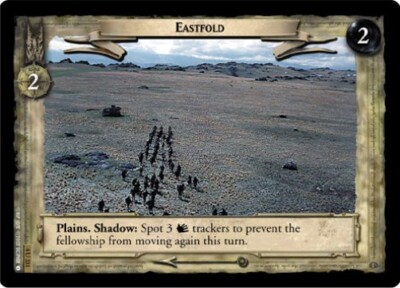LOTR TCG TTT Two Towers EASTFOLD 4U331 Foil NM scratches | eBay