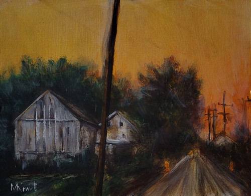 Tonalism Painting Maryland Country Side Sunset Plein Air listed artist ...