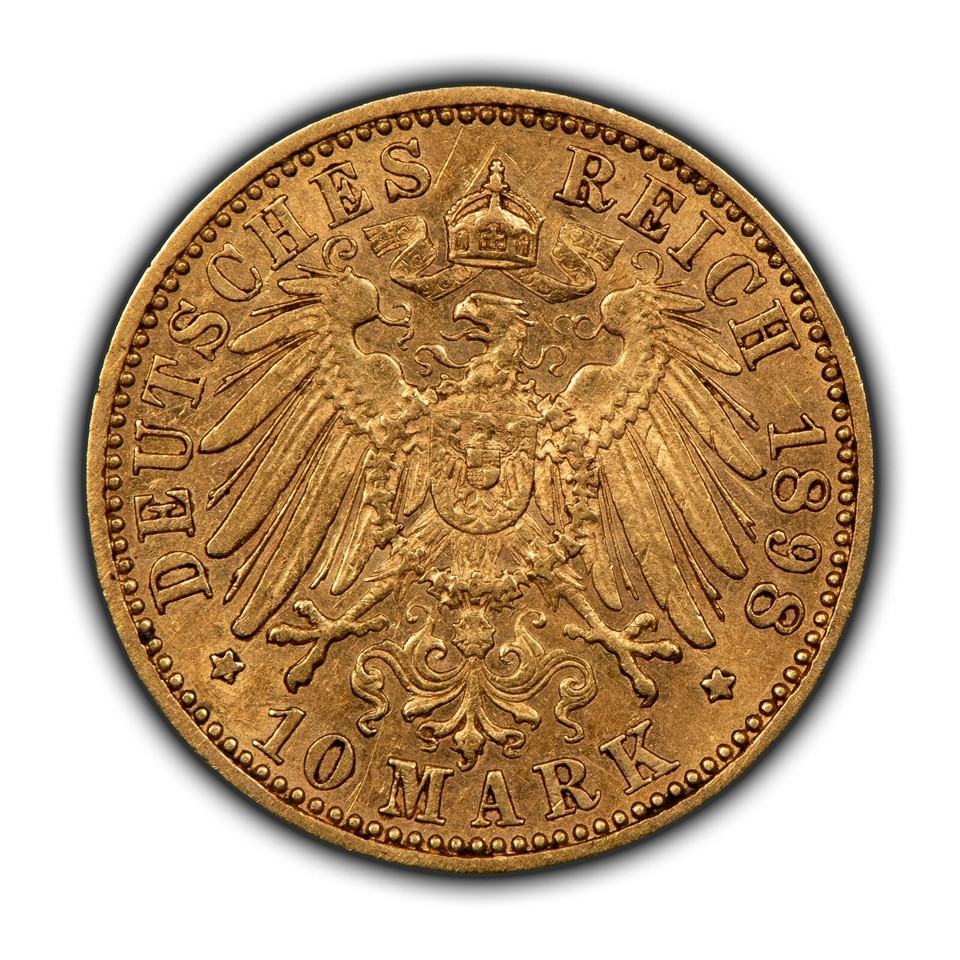 1898-A German States Prussia 10 Mark Gold Coin - 0.1152 AGW - SKU-G4594 ...