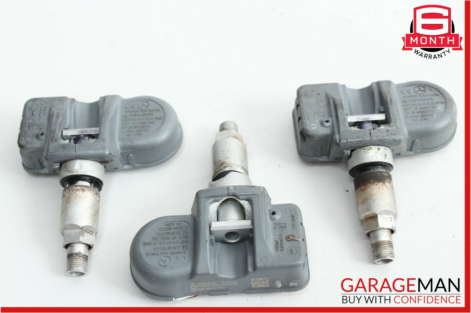 06-14 Mercedes CLS550 SL550 Tire Pressure Monitor Sensor Set of 3 Pc ...