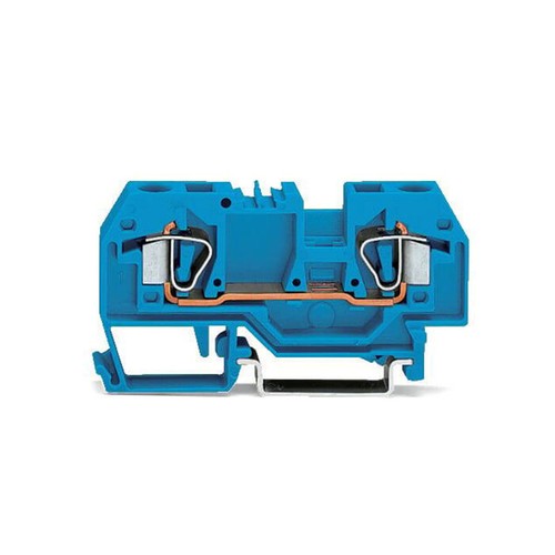 10pcs WAGO 282-904 2-Conductor Through Terminal Block 6,00 mm2 41A Blue ...