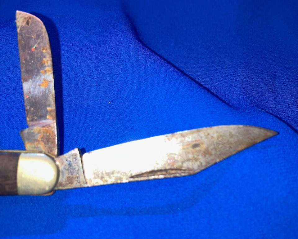 Boker Black Jigged Delrin Handle Vintage Knife Model #7588 needs TLC | eBay