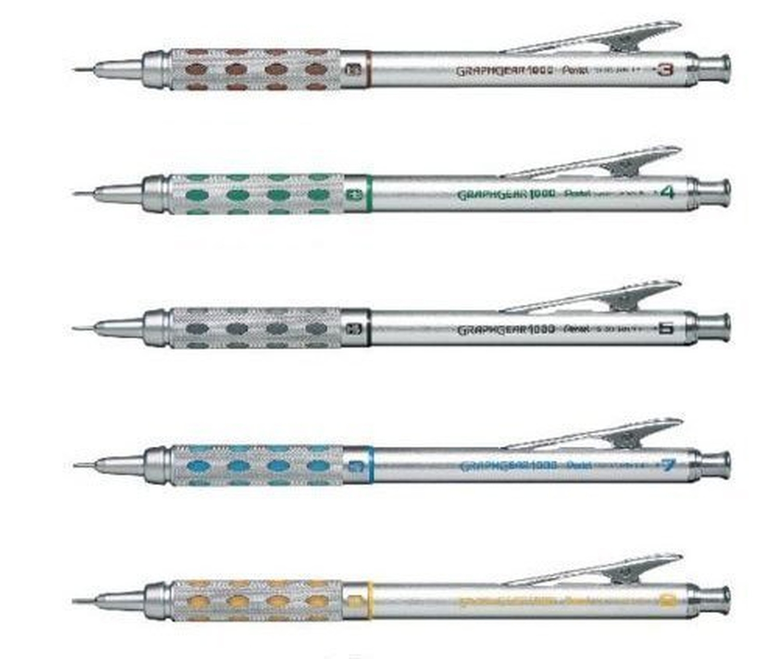 Pentel Graphgear 1000 Automatic Drafting Pencil 5pics Set for sale ...