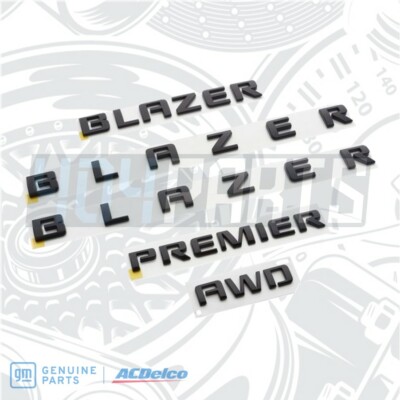2019-2024 Chevy Blazer Black Out Emblem Bundle Package 84188531 | eBay