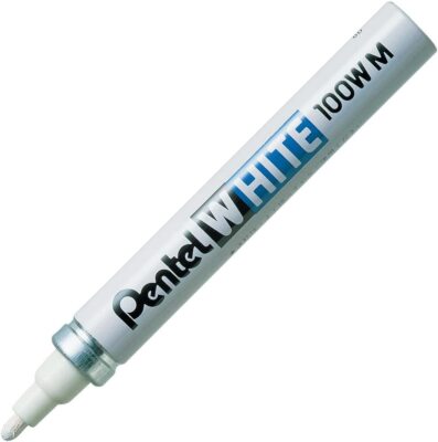 Pentel Permanent Marker White Medium Point 3 X100W-M3 From Japan | eBay