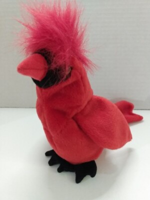 1999 Vintage Ty Beanie Babies Mac The Cardinal Plush Toy | eBay
