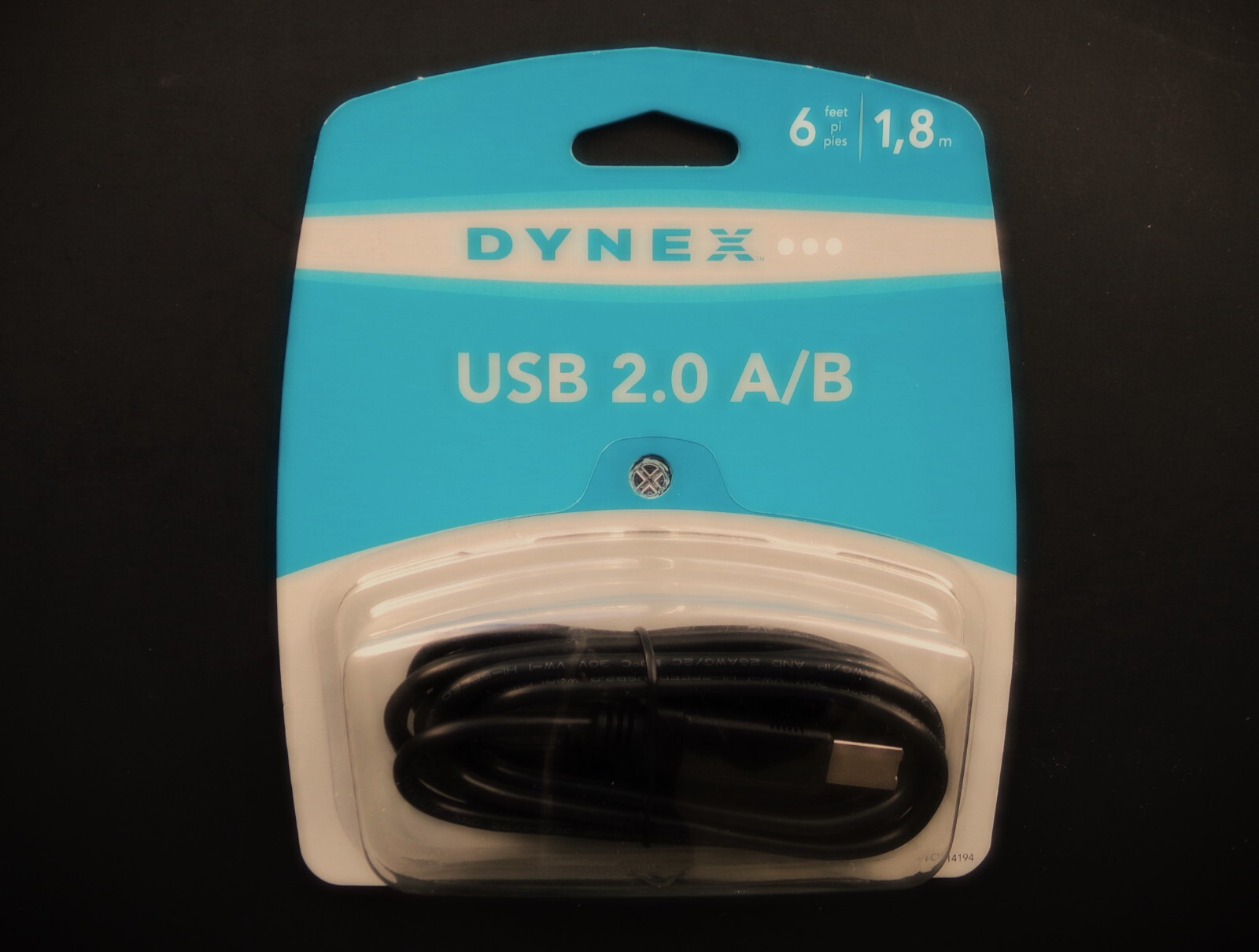 Dynex USB Cable NIP 6FT 2.0 Cord Type A Male To B Male Printers ...