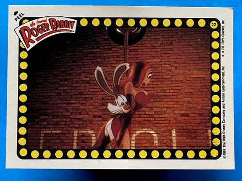 1987 Topps Who Framed Roger Rabbit Sticker #22 | eBay