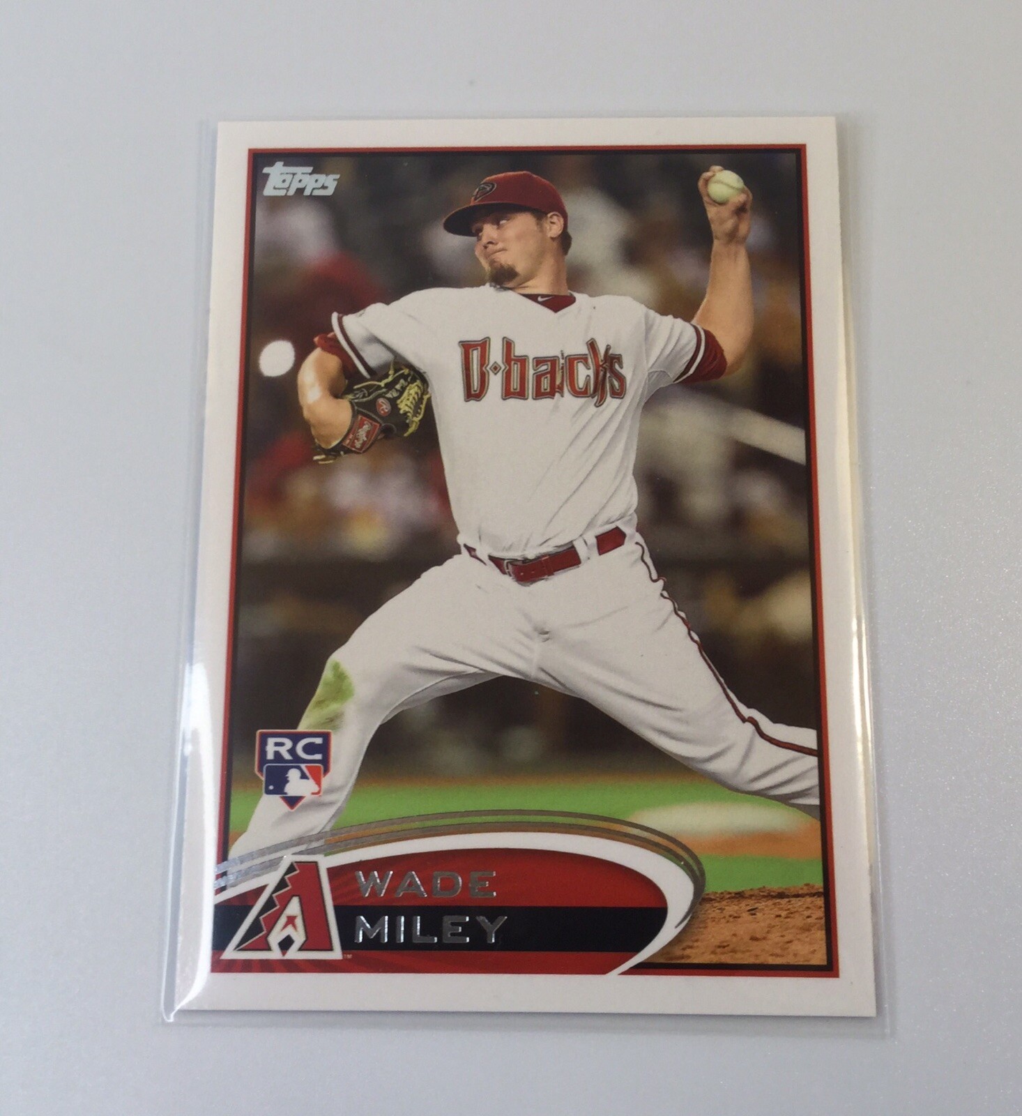 WADE MILEY 2012 Topps RC #558 Rookie Card Logo Flagship DBacks Reds No ...