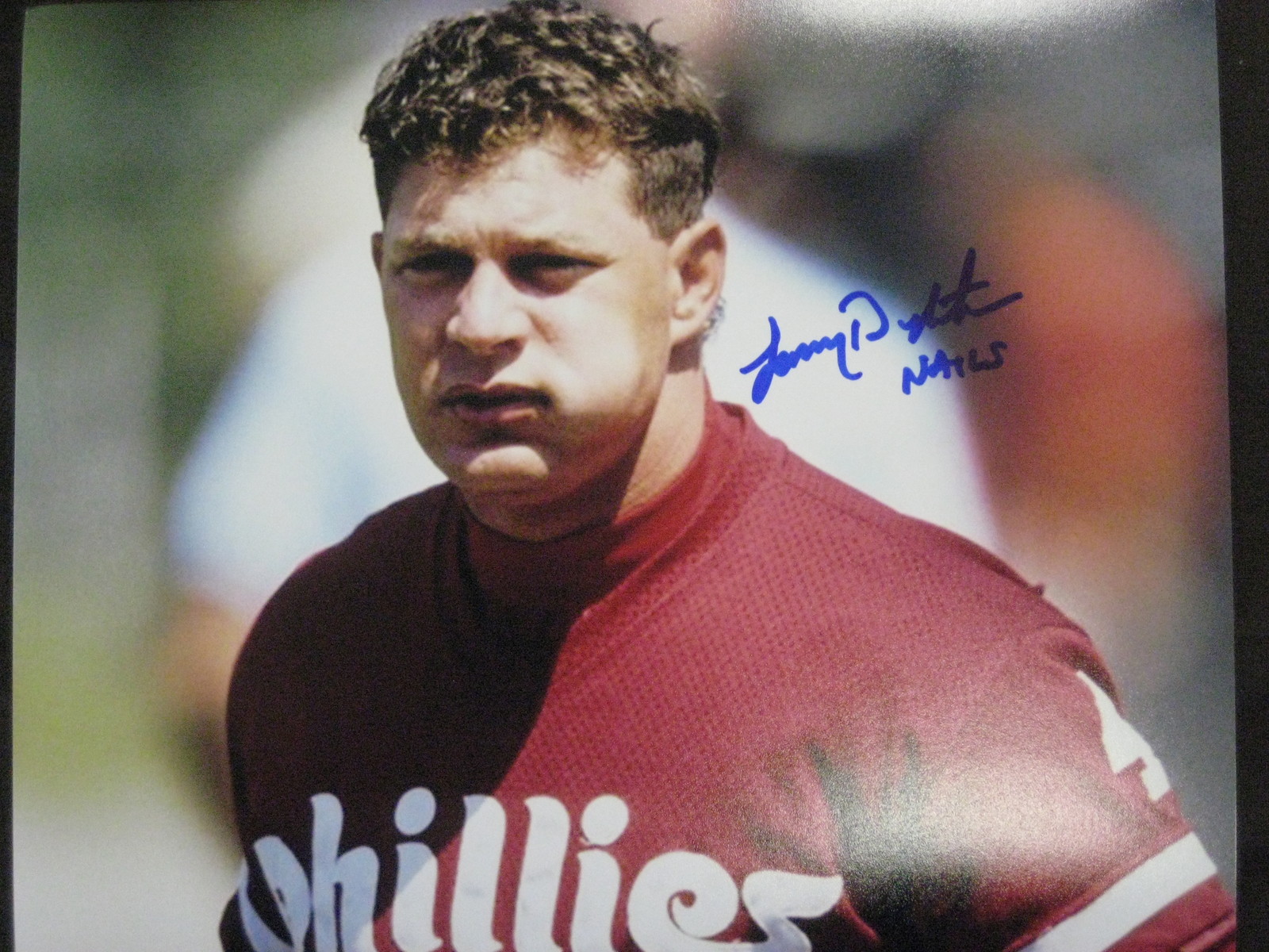 LENNY DYKSTRA METS & PHILS LEGEND "NAILS" AUTOGRAPHED NLC PHILLIES ...