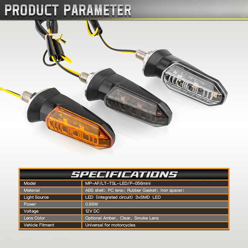 Motorcycle Turn Signal Light Led Indicator Flash Light 12v Turn Signal ...