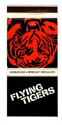 FLYING TIGERS matchbook matchcover - AIRFREIGHT - PLANE | eBay