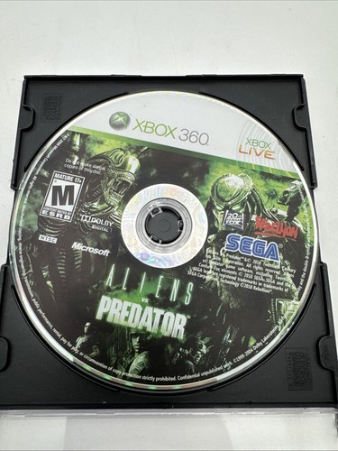Alien vs. Predator Microsoft Xbox 360 Disc Only Tested Works ...