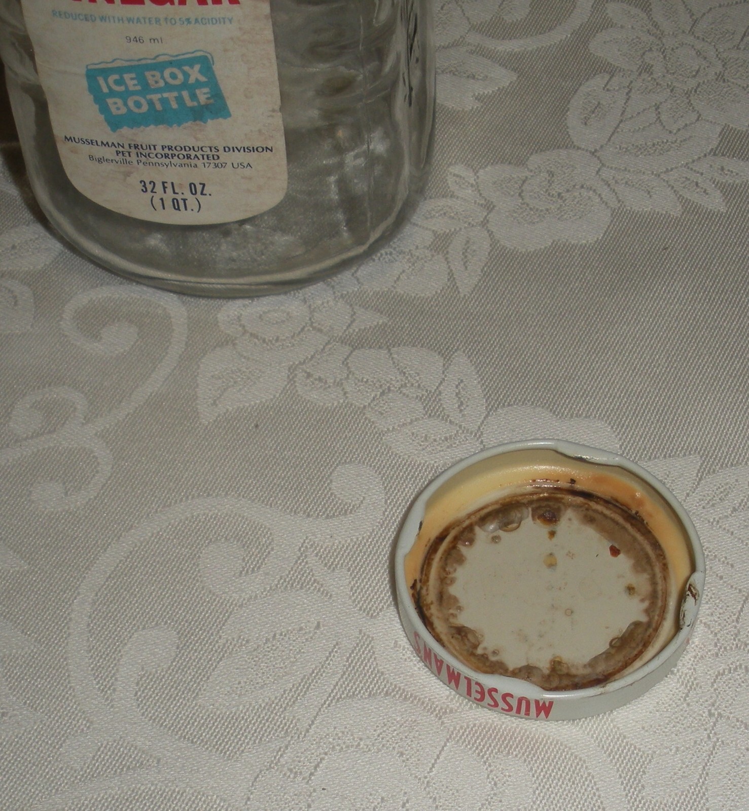 Vintage Musselman’s Apple Cider Vinegar glass jar 1 quart | eBay