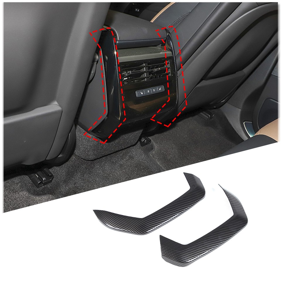 Carbon Fiber ABS Rear Air Vent Side Trims Fit For Range Rover Sport ...