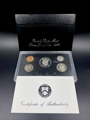 1996 Silver Proof Set U.S. Mint Original Government Packaging OGP COA | eBay