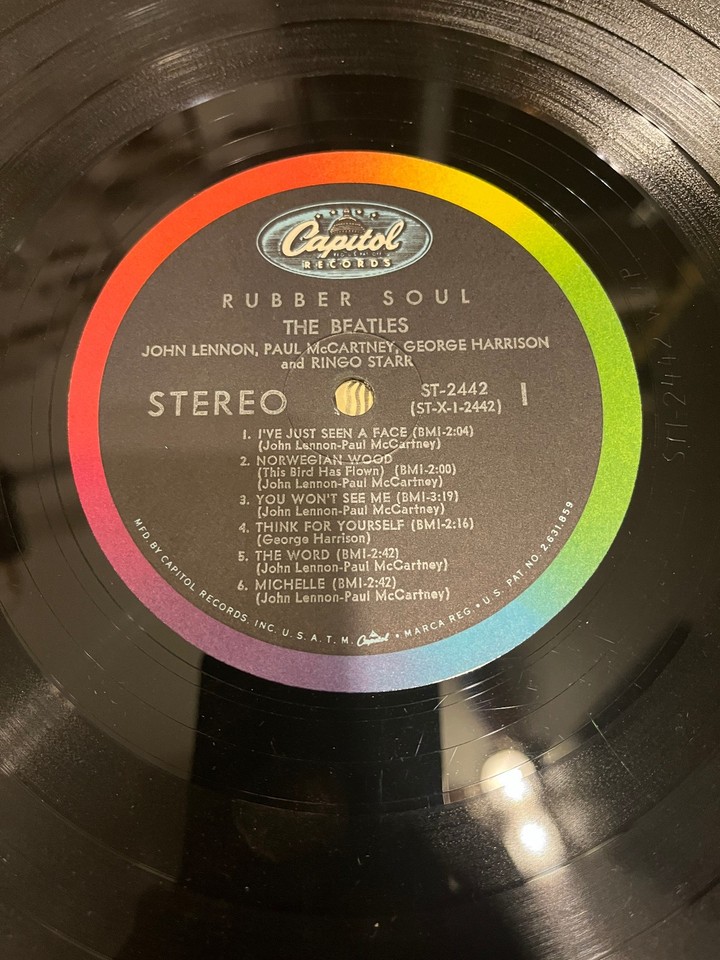 BEATLES Rubber Soul TRANSITIONAL Copy Stereo Capitol LP SHRINK High ...