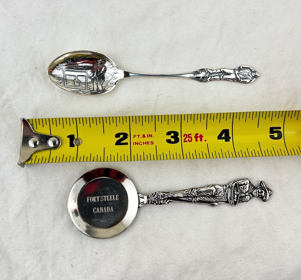 2 Antique Canadian Gold Mining Souvenir Spoons | eBay UK