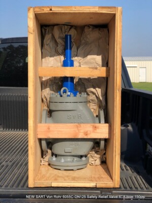NEW SART Von Rohr 6055C-DN125-PN16 Safety Relief Valve 6" 8 hole 150psi ...