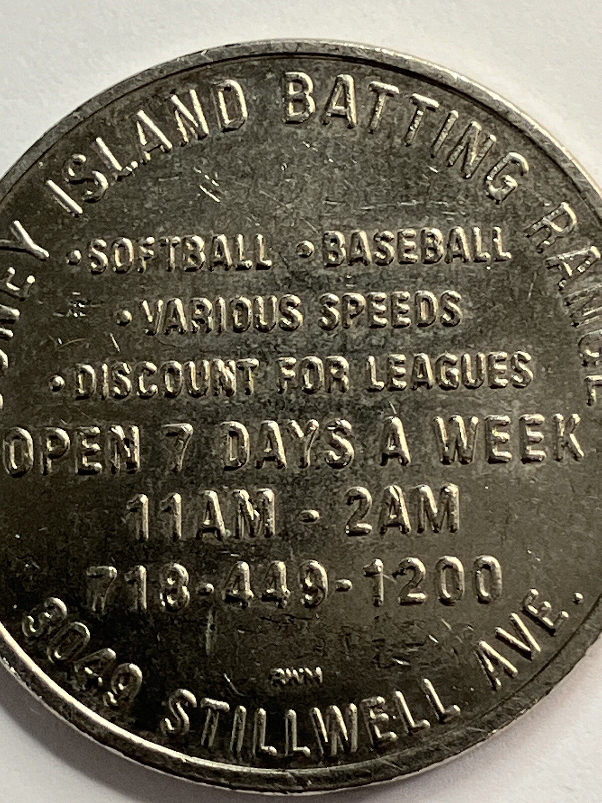 Rare Coney Island Batting Range Batting Cage Token #st1 | eBay