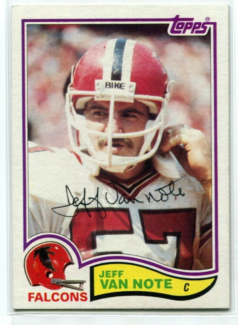 JEFF VAN NOTE 1982 Topps Football AUTOGRAPH Signed #291 | eBay