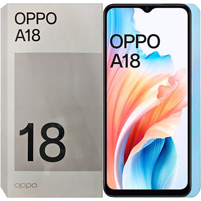 Oppo A18 4G Glowing Blue 128GB + 4GB Dual-SIM Factory Unlocked GSM NEW | eBay