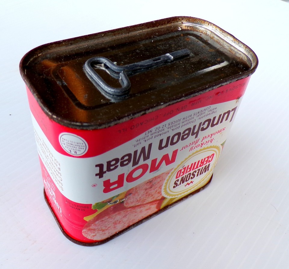 🌟 RARE! Wilson's Certified MOR Luncheon Meat 1960's Grocery Store Tin ...