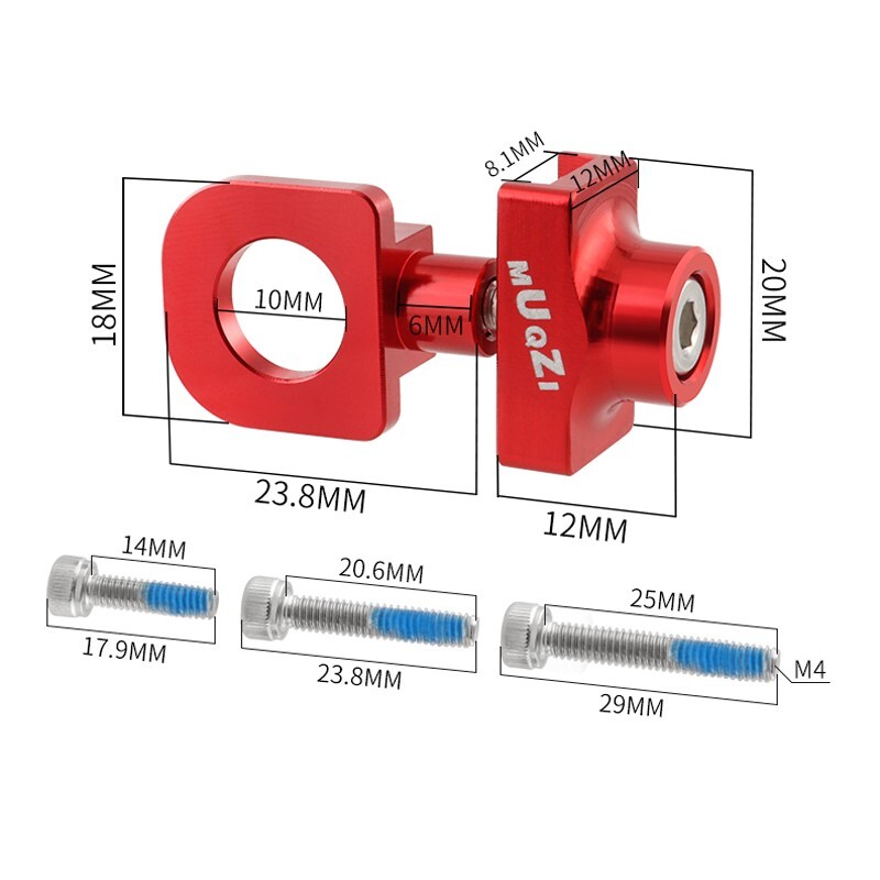 Bike Chain Tensioner Chain Adjuster Single Speed Bike Tug Chain ...