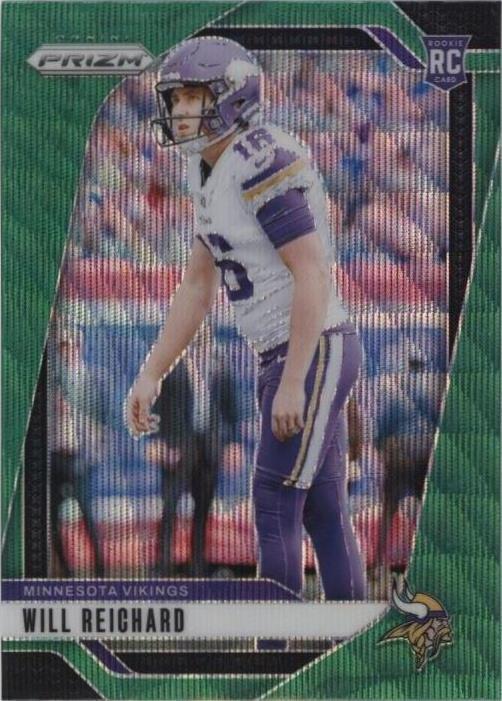 2024 Panini Prizm - Rookies Will Reichard #396 Green Wave Prizm (RC ...