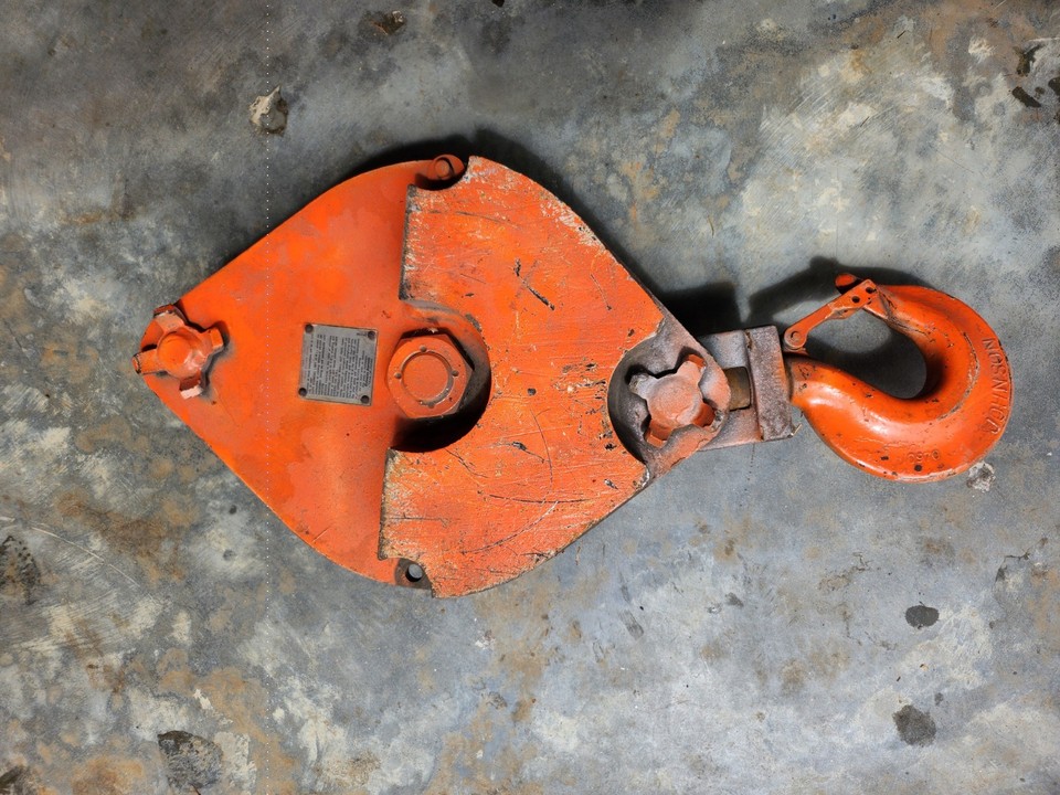 Gunnebo Johnson 12.5 Ton Single Sheave Snatch Block Mdl# SB12S12BH for ...