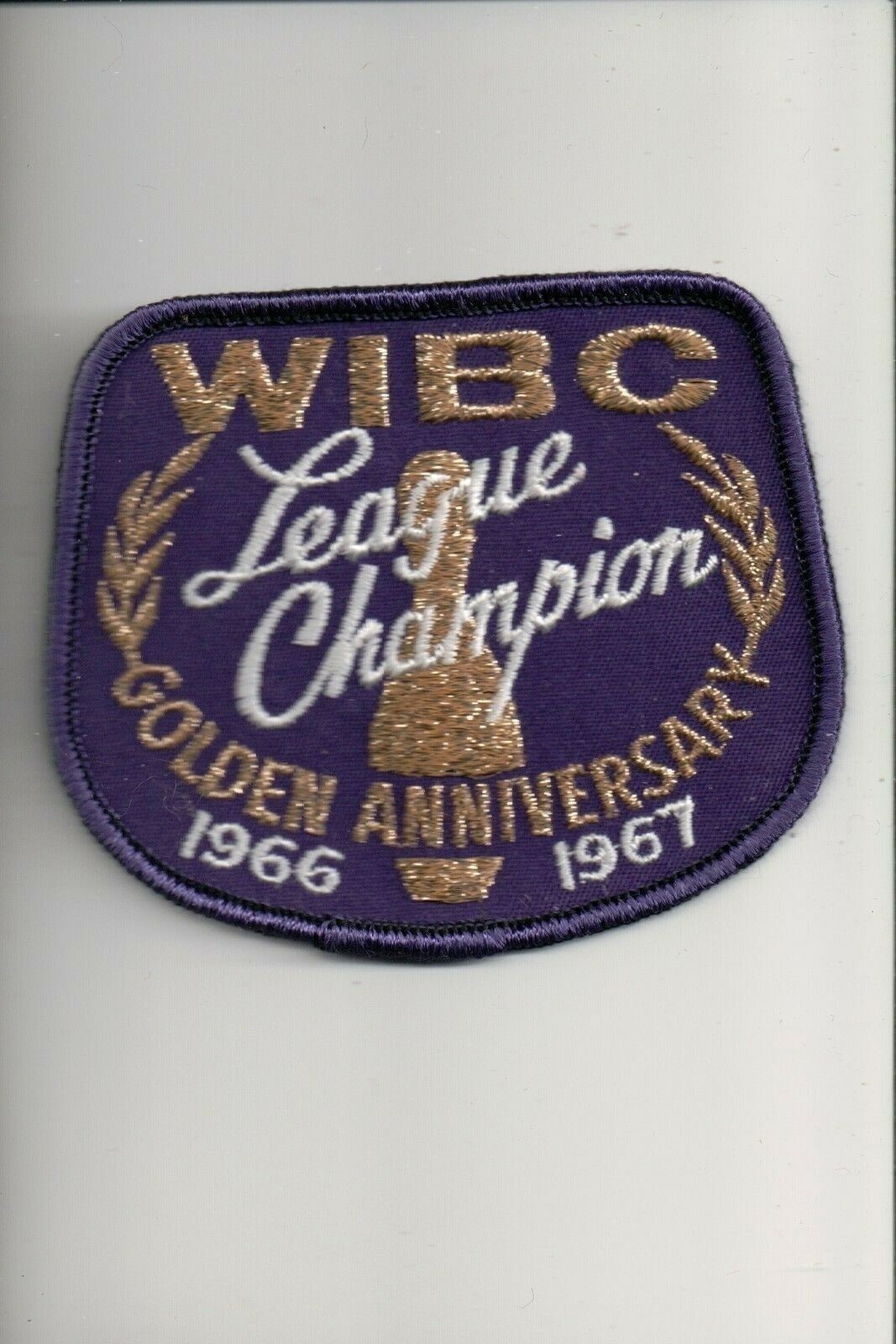 1966-1967 WIBC Golden Anniersary League Campion patch | eBay