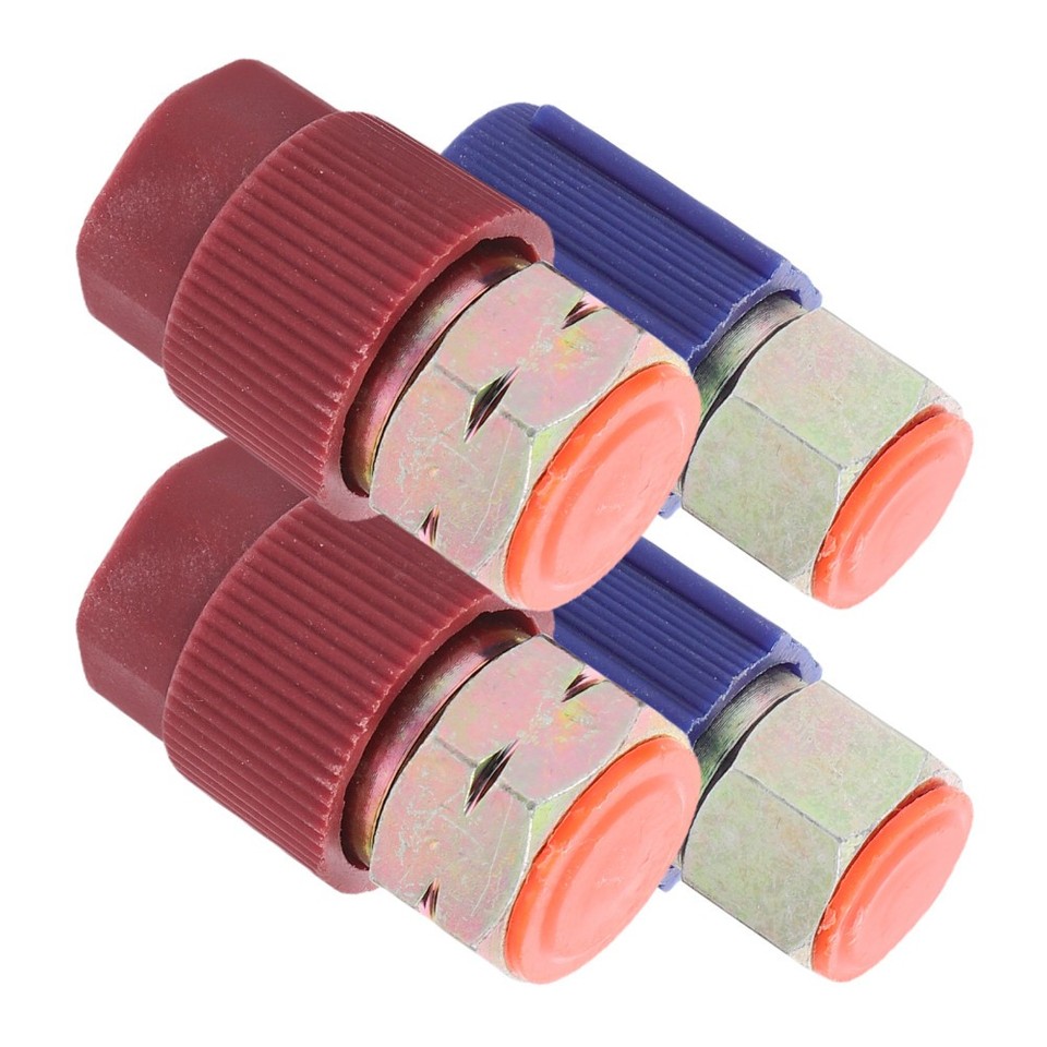 4 PCS/ Automobile Adapter Low Side Air Conditioner Fitting Recharge Kit ...