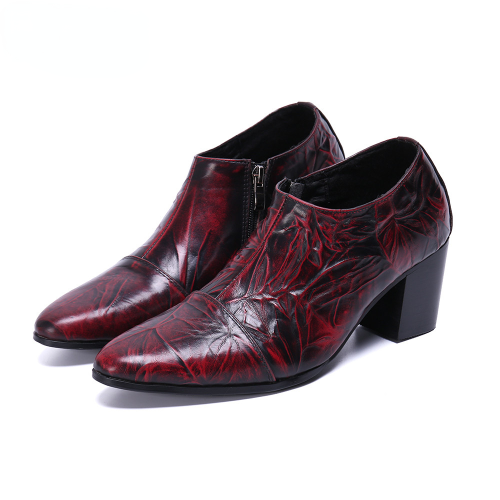 Men High Heel Boots Men Party Shoes Nightclub Stage Jazz Dance Shoes ...