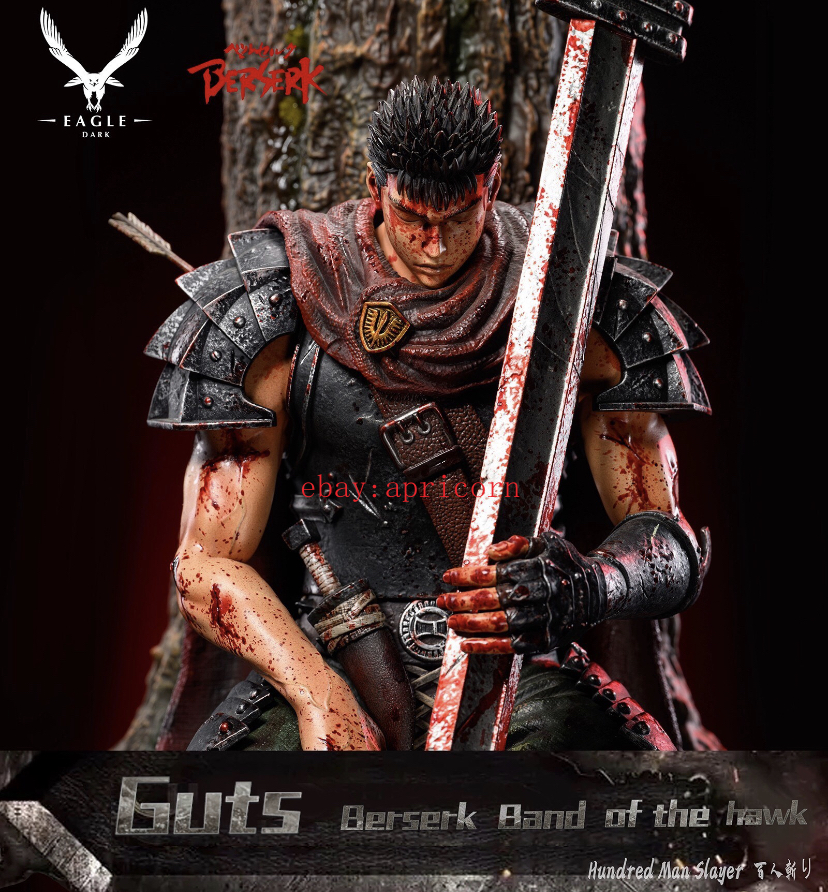 WAGLE DARK 1/6 Berserk Guts Statue Resin Figure Model Collectible Boy ...