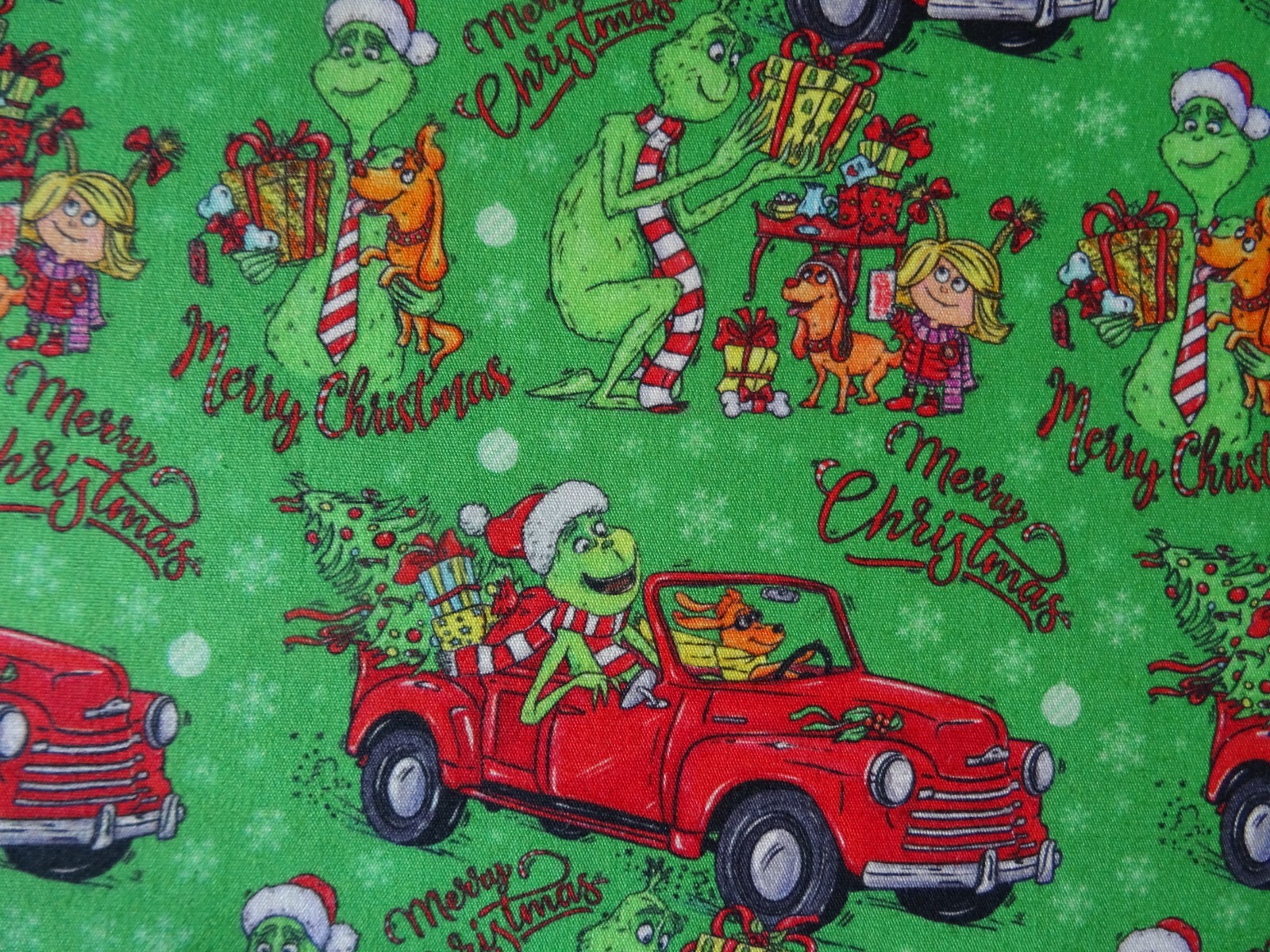 How The Grinch Stole Christmas Cotton Fabric 59 inch width flat rate ...