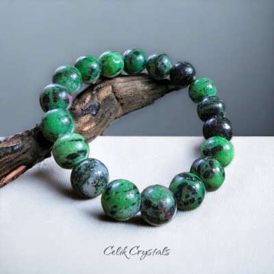 Ruby Zoisite Bracelet 10mm | eBay
