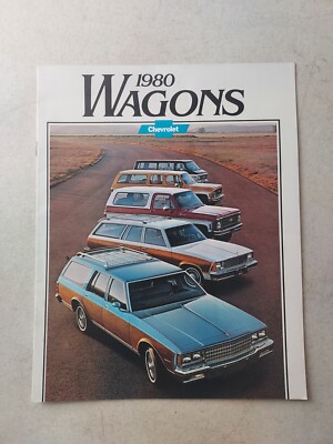 vintage 1980 Chevrolet GM Wagons Caprice Impala Blazer Brochure Catalog ...