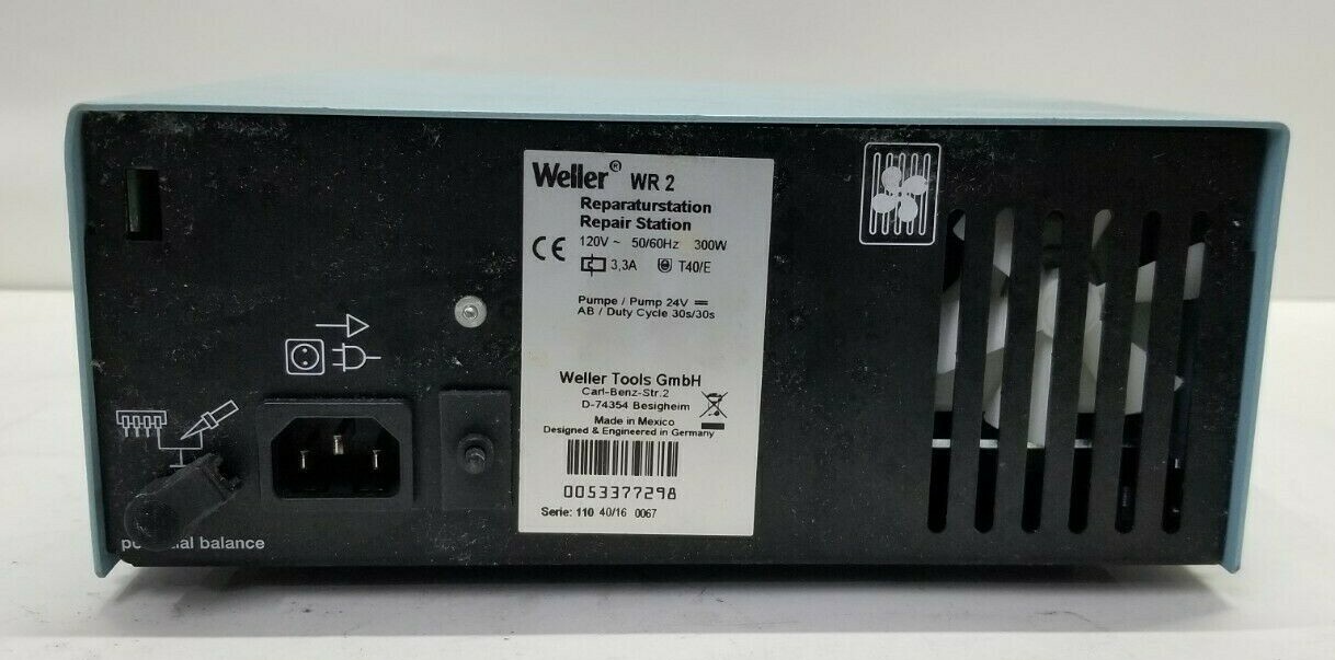 WELLER WR2 Rework Station 2 Channels No Tools 120V | eBay
