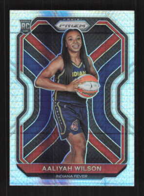 Aaliyah Wilson RC 2021 Panini Prizm WNBA Prizms Hyper Indiana Fever #99 ...