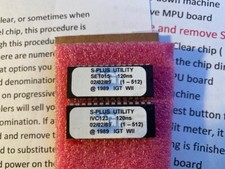 IGT S S-plus Slot Machine RAM & BV Bill Validator Clear Set Chips ...