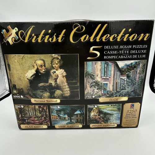 Artist Collection 5 Deluxe Jigsaw Puzzles - 4 Sealed/1 Open 100% ...