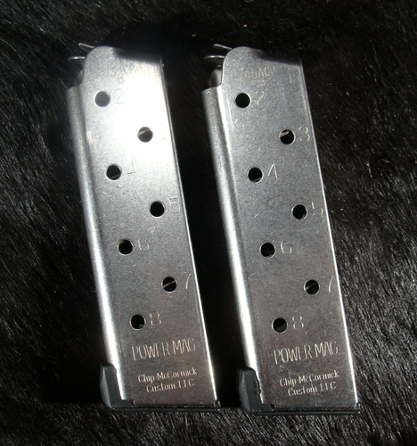 2x 8 Rd .45 ACP Colt Officers, Defender Pistol Chip McCormick Powermag ...