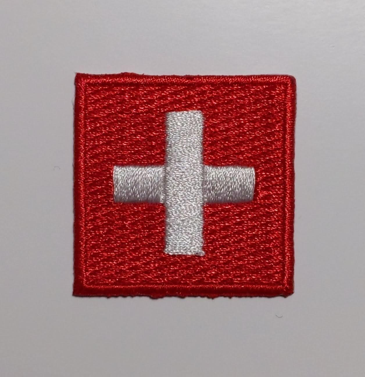 Switzerland Flag Patch Embroidered Iron On Applique Swiss | eBay