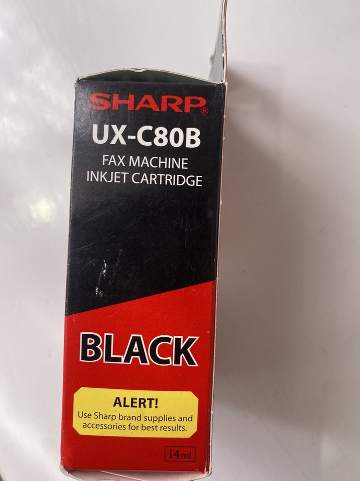 Sharp UX-C80B Black Fax Machine Inkjet Print Cartridge | eBay