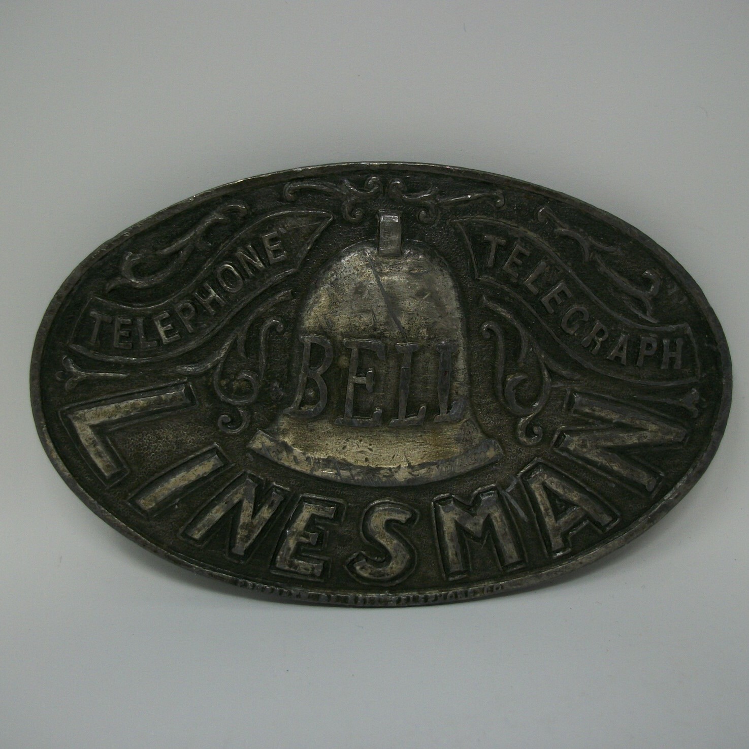 Vintage Metal Bell Telephone Telegraph Linesman Belt Buckle Bergamot ...