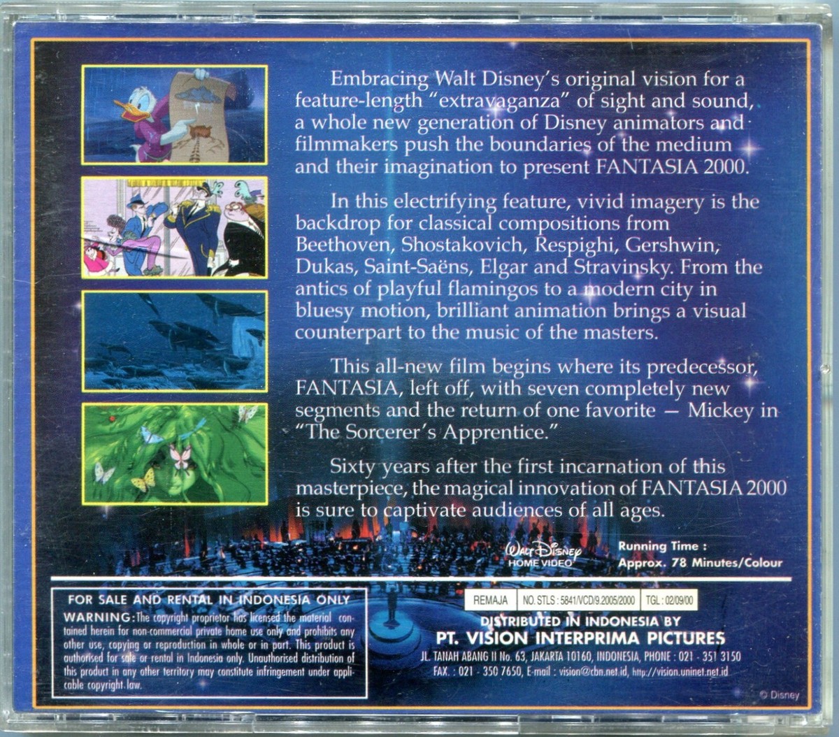 Fantasia 2000 Vhs Og Dvd Trailer Fantasia 2000 DVD Menu
