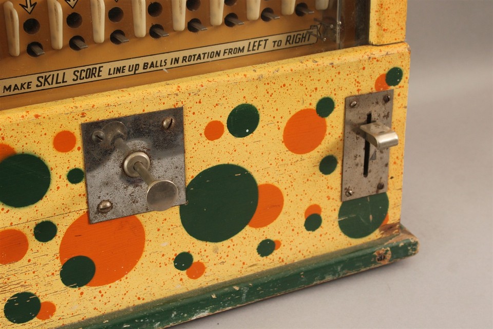 Antique Genco Pee-Wee Coin Op Trade Stimulator Countertop Pinball ...